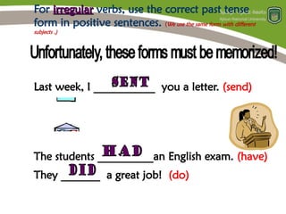 SimplePast.ppt how do we form the simple | PPT