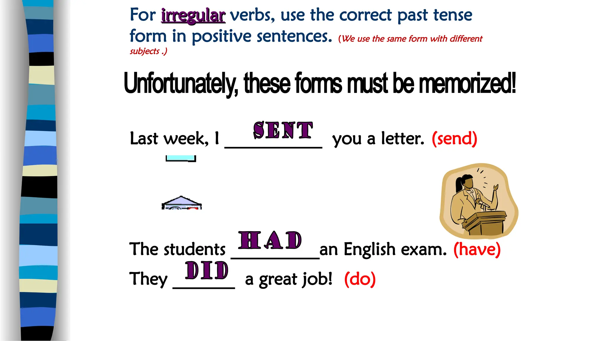 The presentation on Past Simple Tense.ppt