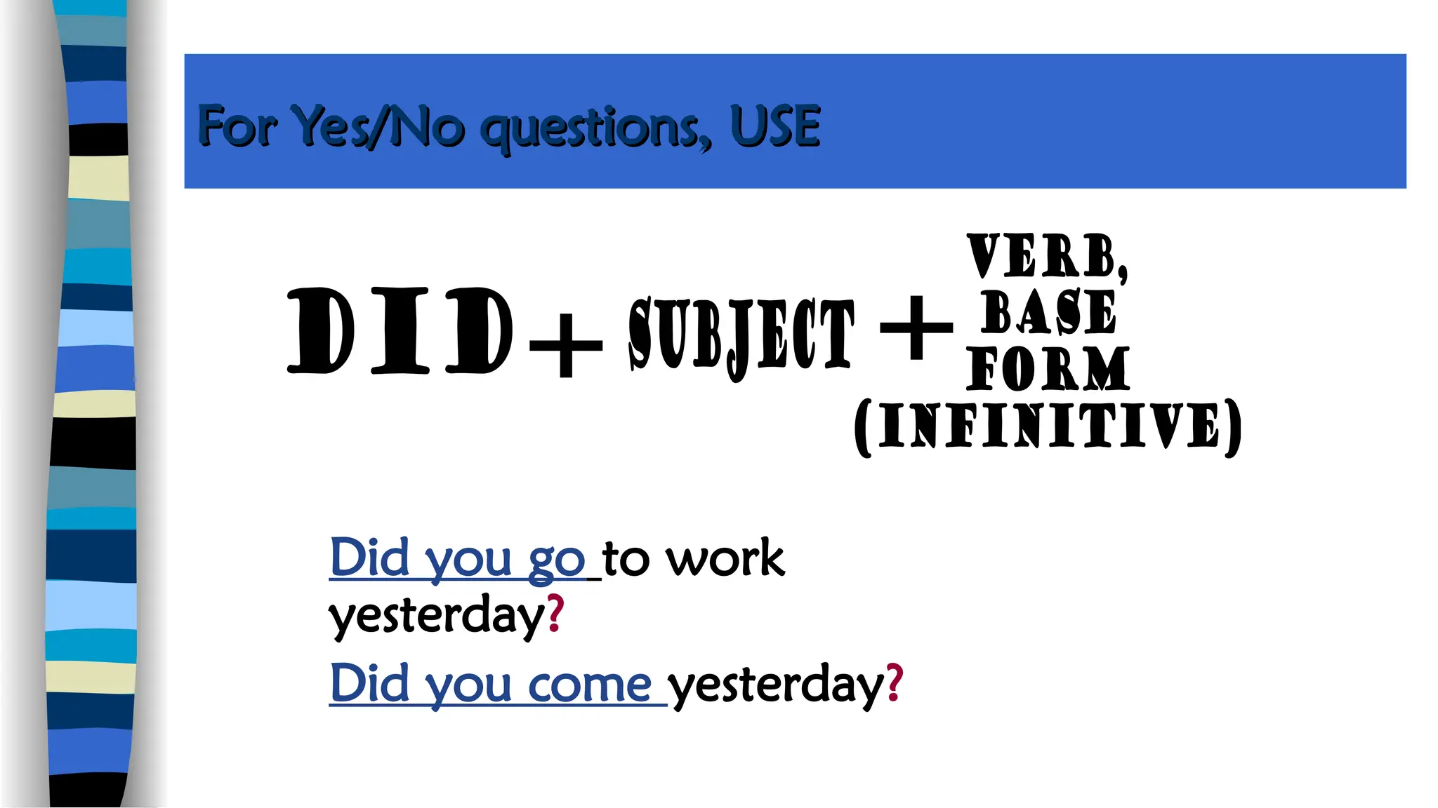 The presentation on Past Simple Tense.ppt