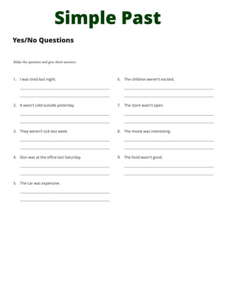 Simple past k arina | PDF