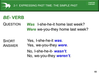 ESL 0823E Week 2 Simple past part 1 | PPT