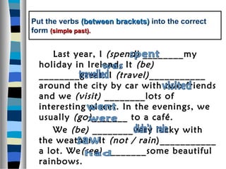 Simple past[1] | PPT