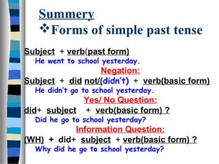 Simple past[1] | PPT