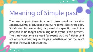 SIMPLE PAST TENSE, MENGETAHUI LEBIH DALAM APA ITU SIMPLE PAST DAN ...