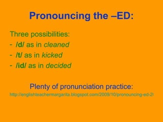 Simple Past 1º ESO | PPT