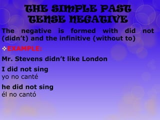 Simple past (2) | PPTX