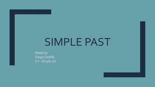 Simple past actividad de slideshare | PPTX