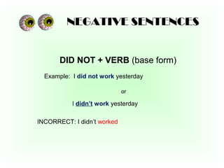 Simple Past (adapted by miguel villegas) | PPT