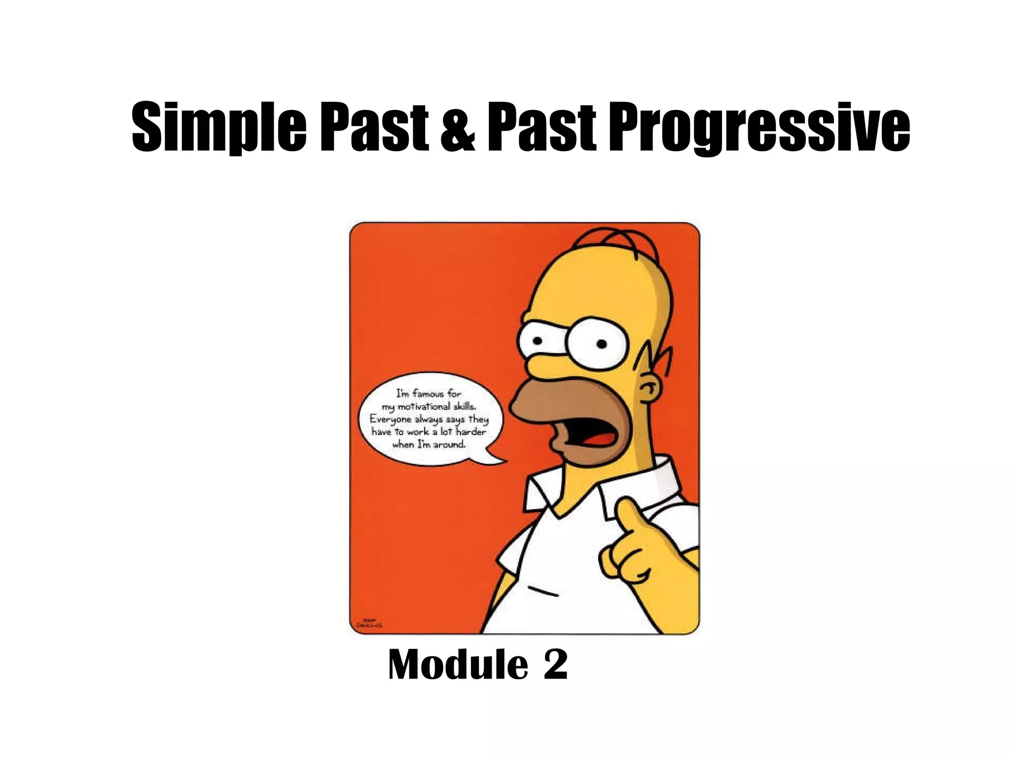 Simple Past And Past Progressive | PPT