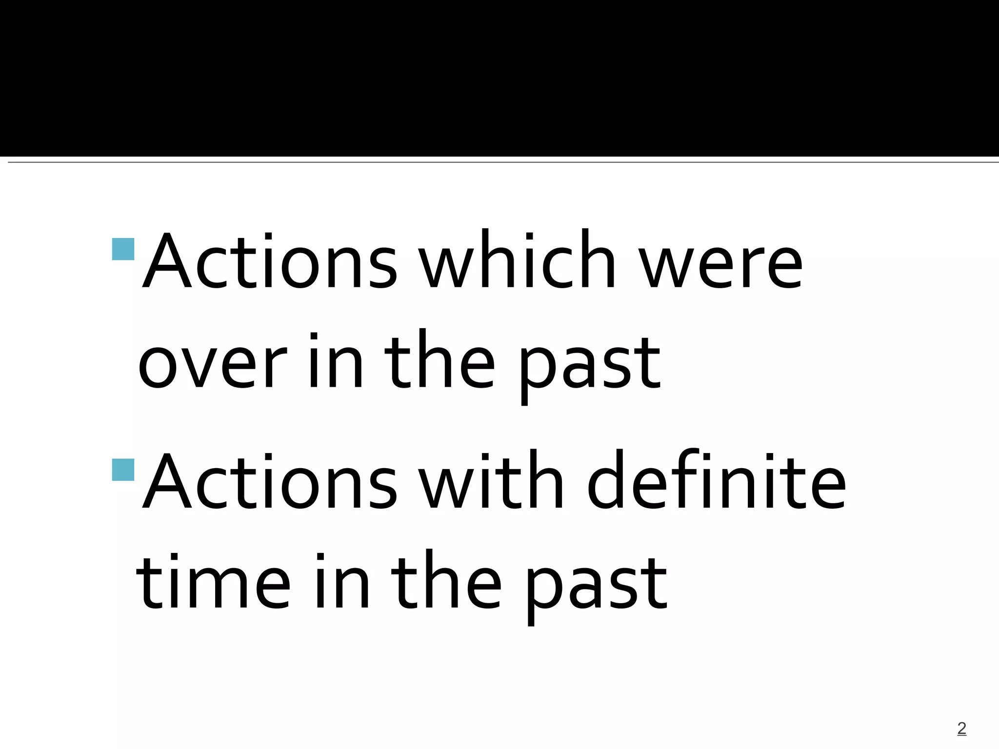 Simple Past of Regular and Irregular Verbs | PPT