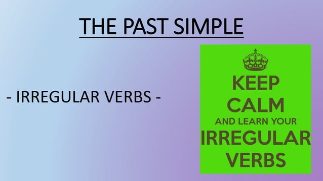 Simple past irregular | PPTX