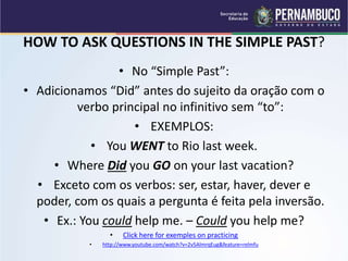 Simple past irregular verbs | PPT
