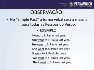 Simple past irregular verbs | PPT