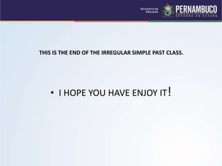 Simple past irregular verbs | PPT