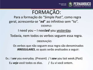 Simple past irregular verbs | PPT