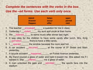 SIMPLE PAST OF REGULAR AND IRREGULAR VERBS TAREA.pptx