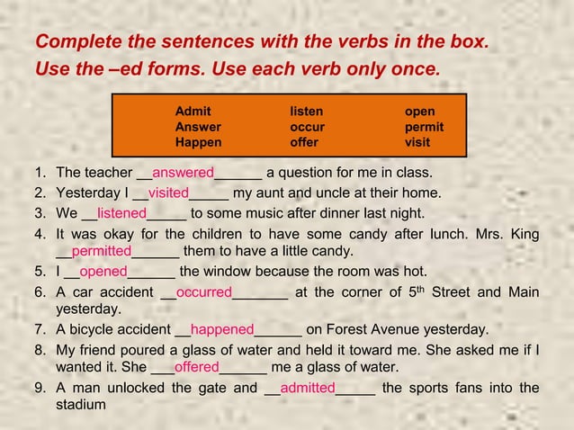 SIMPLE PAST OF REGULAR AND IRREGULAR VERBS TAREA.pptx
