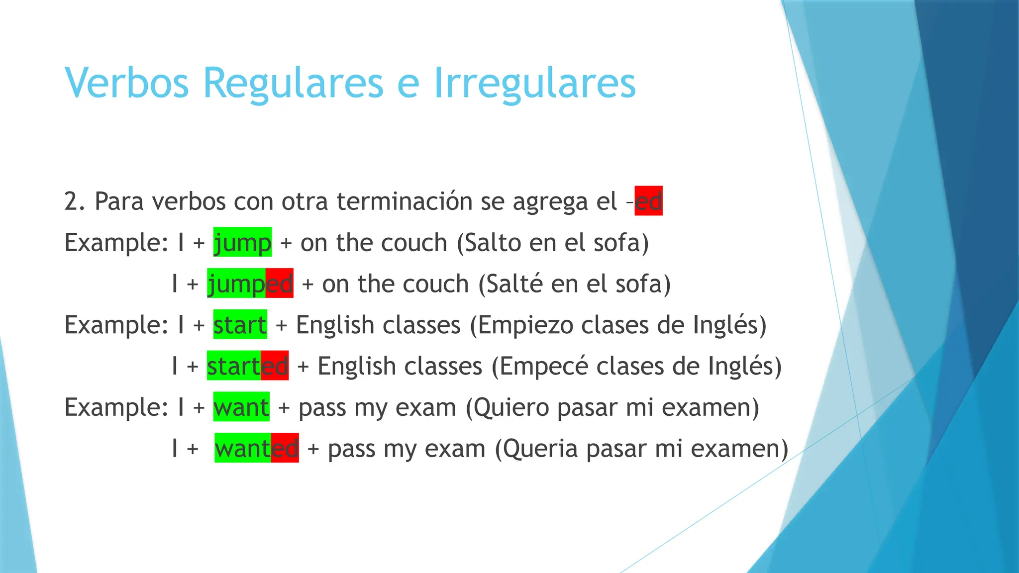 Past Simple y reglas de verbos regulares | PPTX