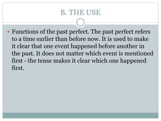 Simple past perfect tense presentation | PPTX