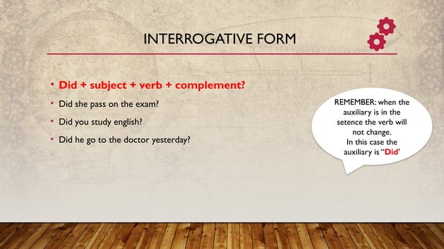SIMPLE PAST USES AND RULES. REGULAR AND IRREGULAR VERBS | PPT