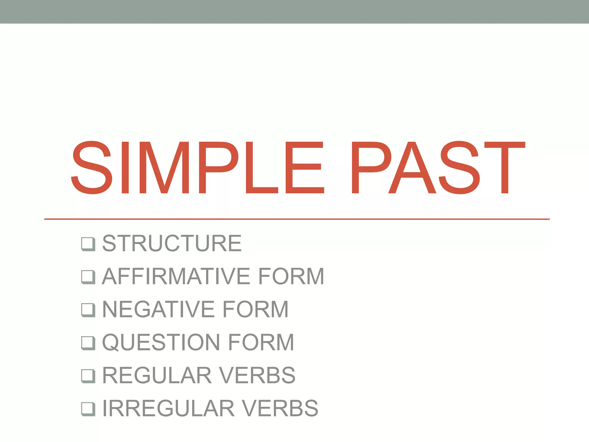 Talking about past events | PPTX