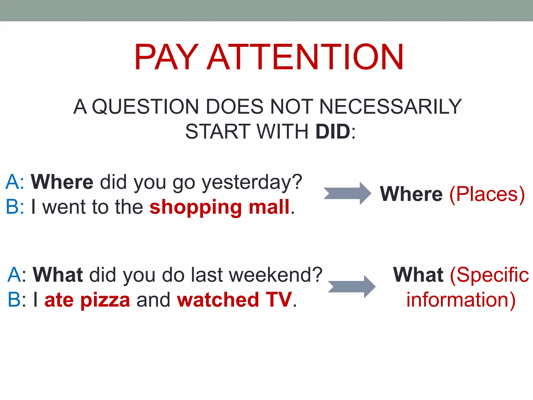 Talking about past events | PPTX