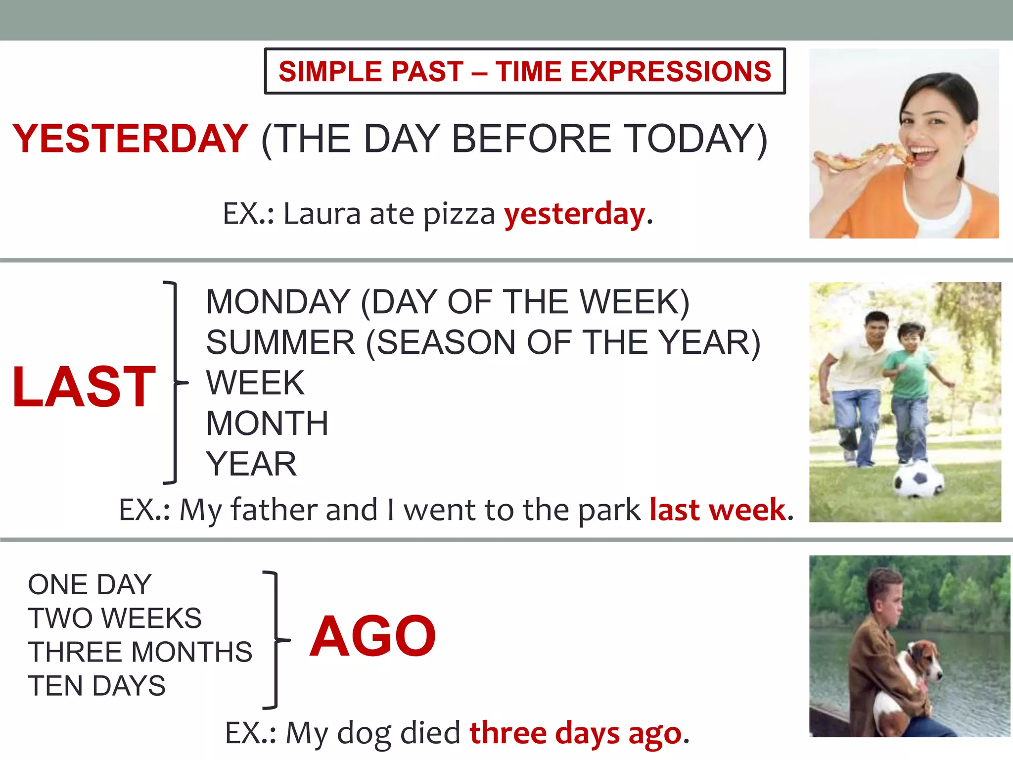 Talking about past events | PPTX