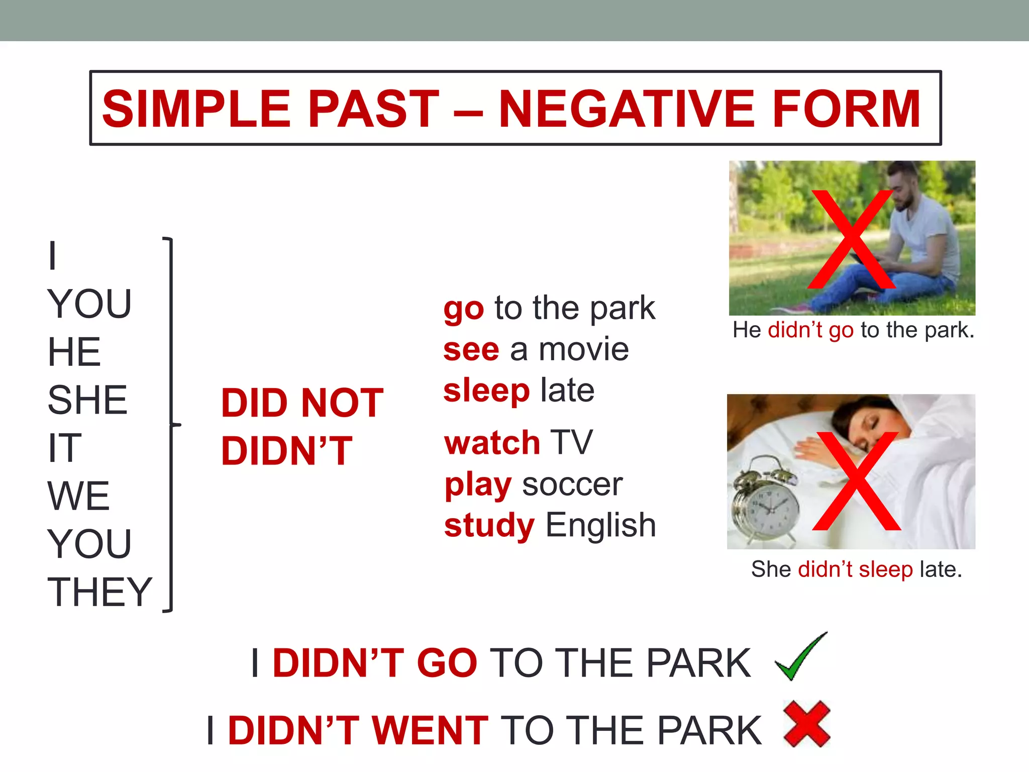 Talking about past events | PPTX