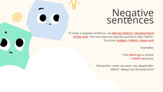 Simple Past Tense for English Young Learners | PPTX