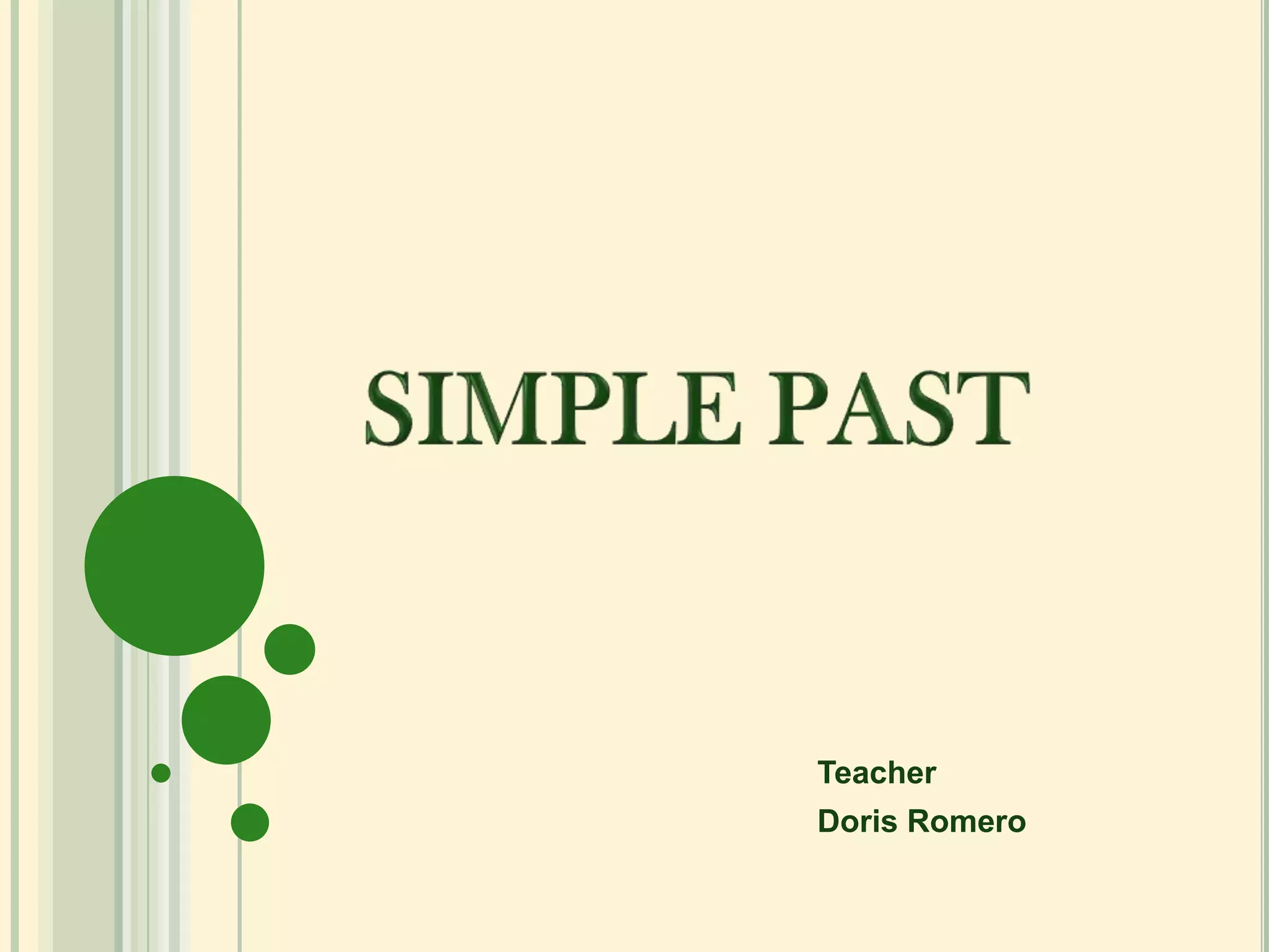 Simple past presentation in english | PPTX