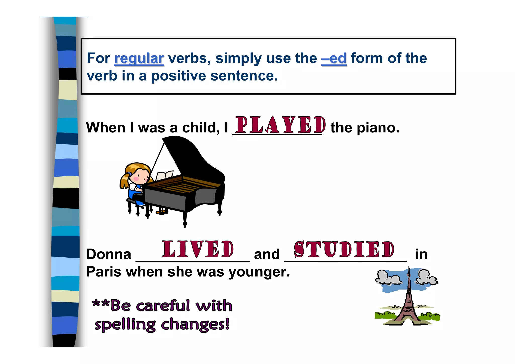 Simple past regular and irregular | PPT