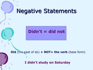 Simple past regular verbs | PPT