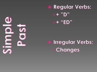 Simple past regular verbs | PPTX