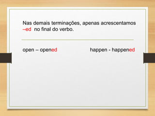 Simple past (regular verbs) | PPTX