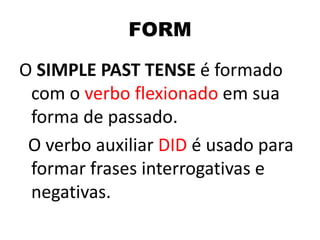 Simple past resume and exercise | PPTX