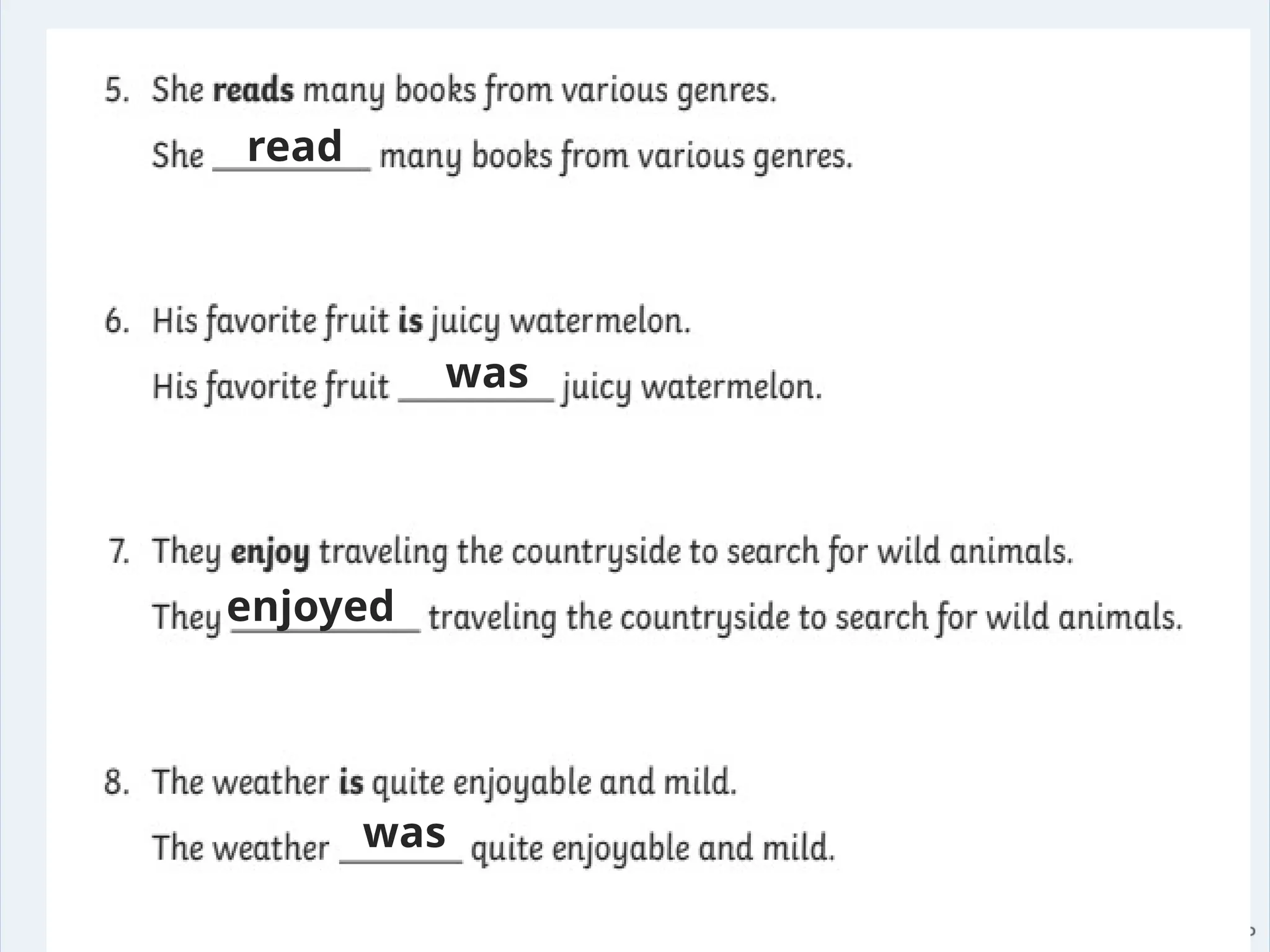 Simple past review explanation and exercises | PPT