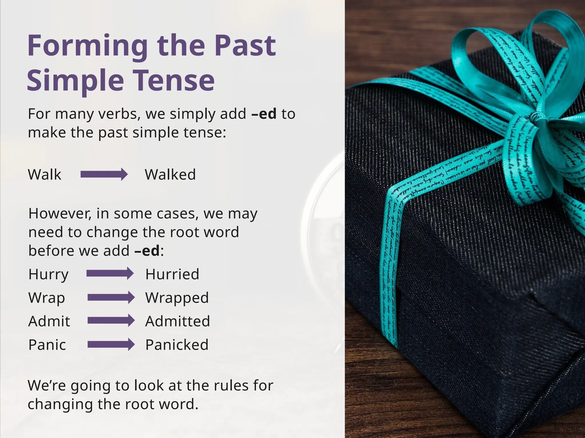 Simple past review explanation and exercises | PPT