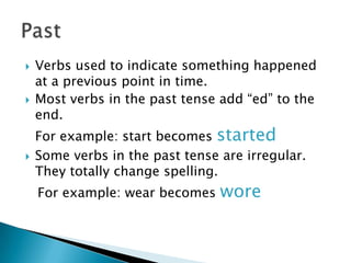 Simple past tense | PPT