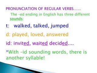 Simple past tense | PPT