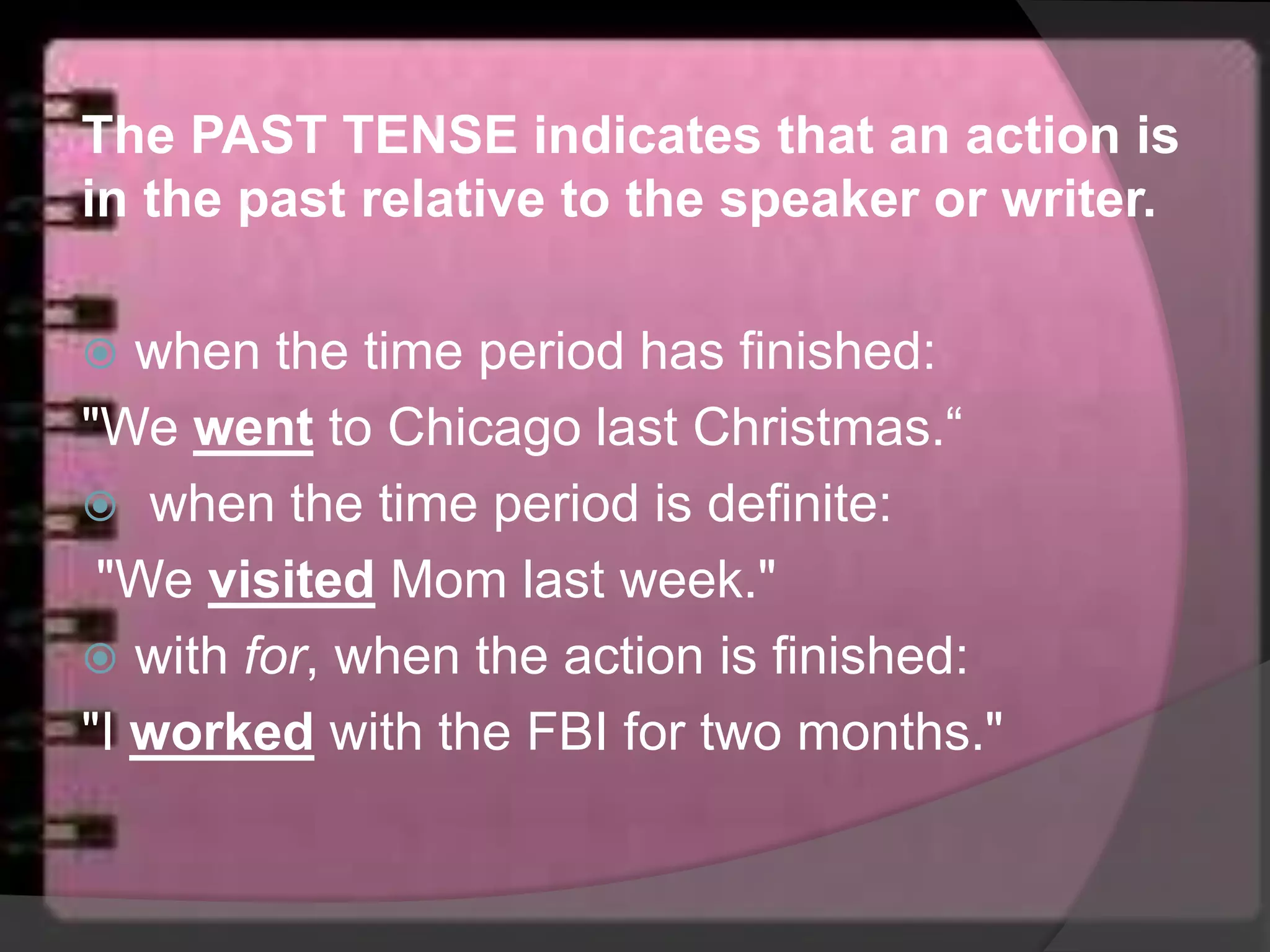 Simple past tense | PPTX