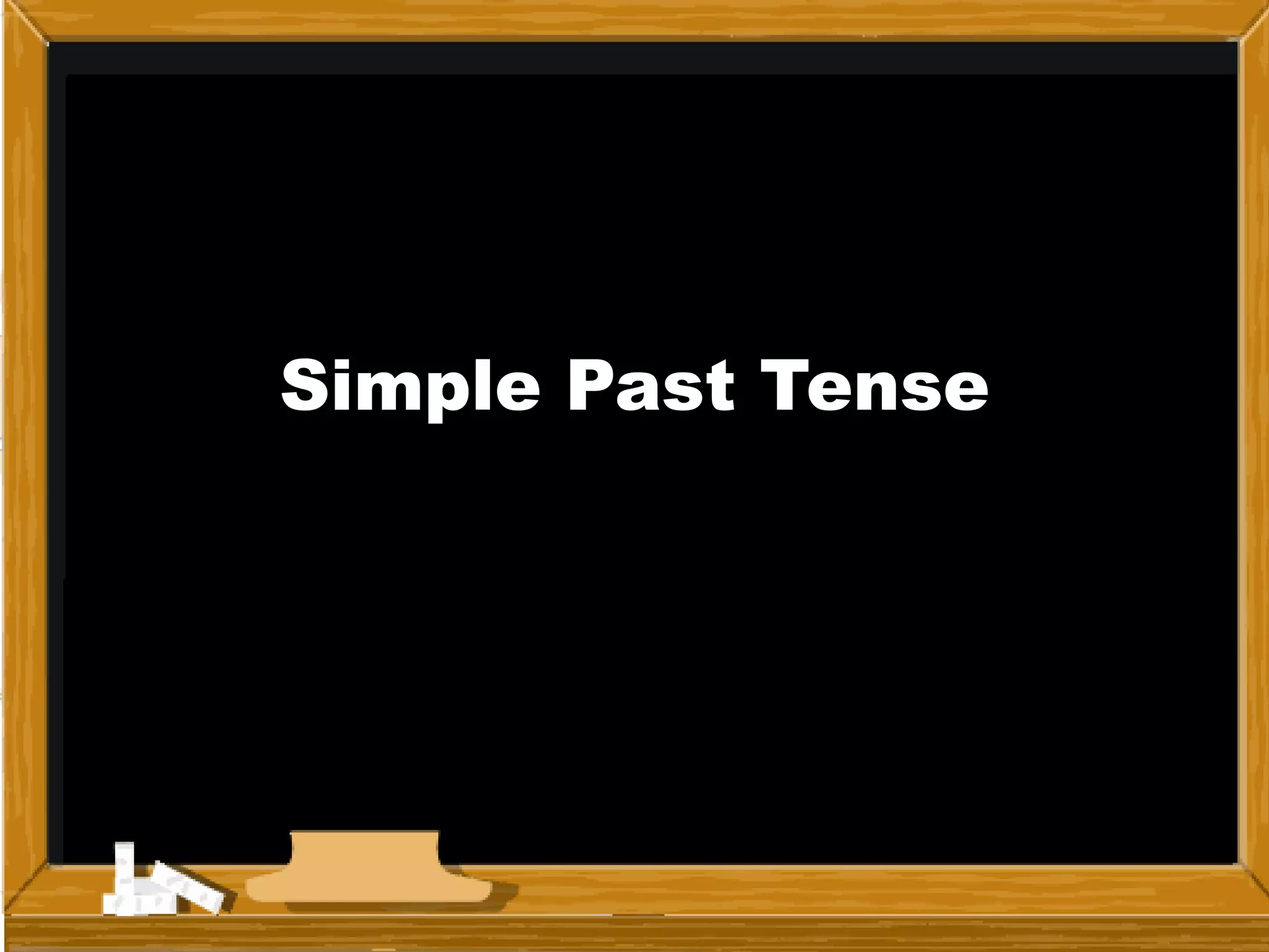 Simple past tense | PPT
