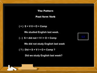 Simple past tense | PPTX