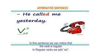 Simple past tense | PPTX