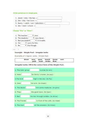 Simple Past Tense | PDF