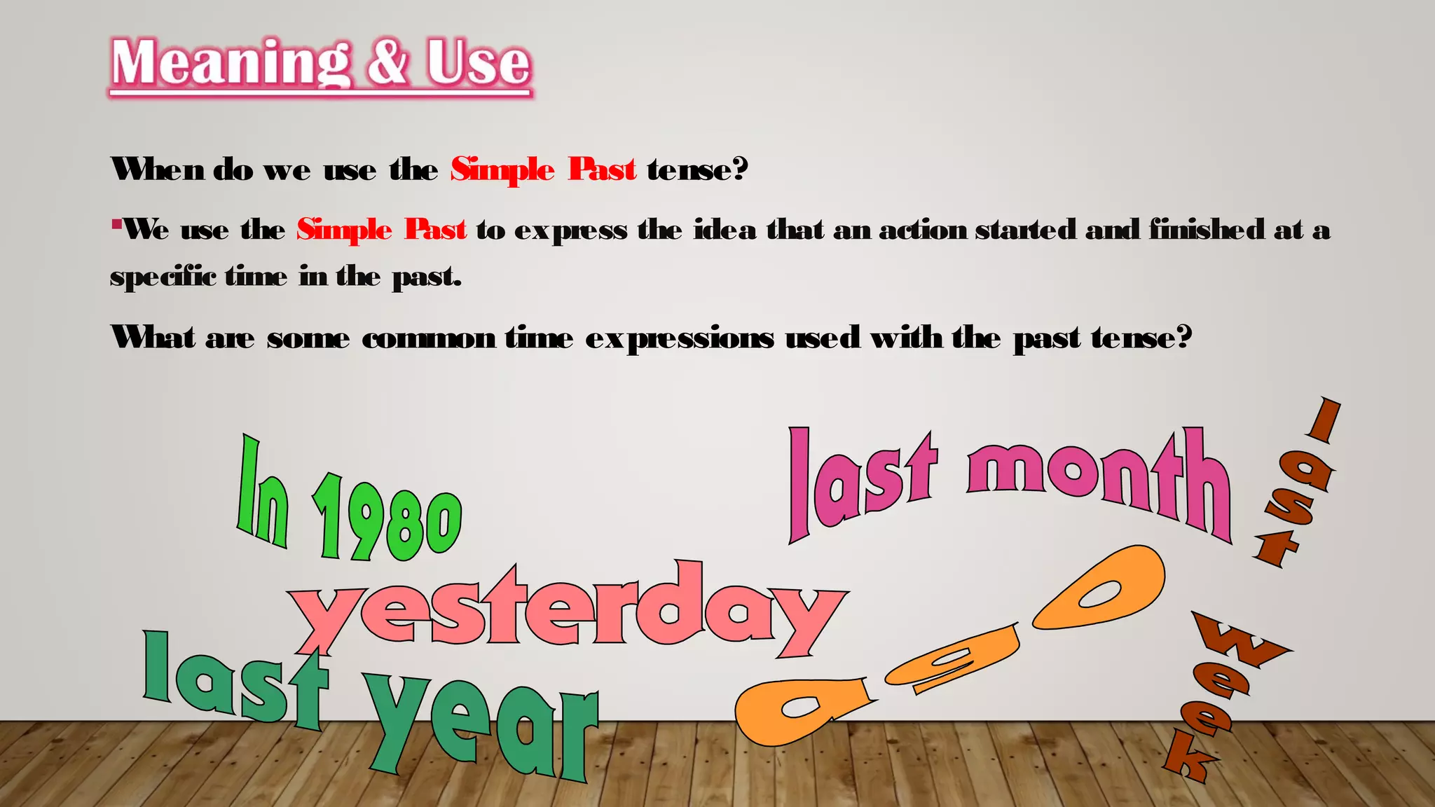 Simple past tense | PPT