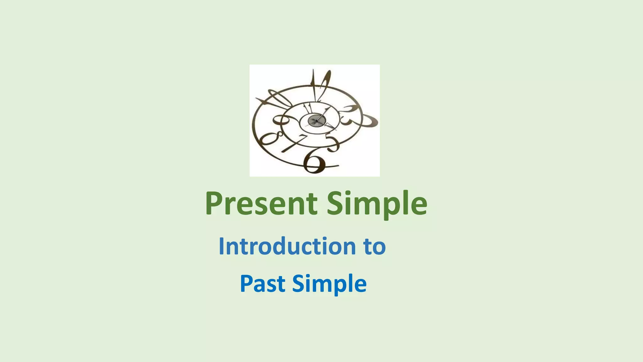 Simple past tense | PPTX