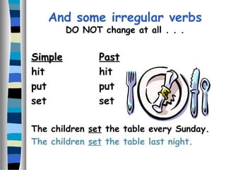Simple past tense | PPT