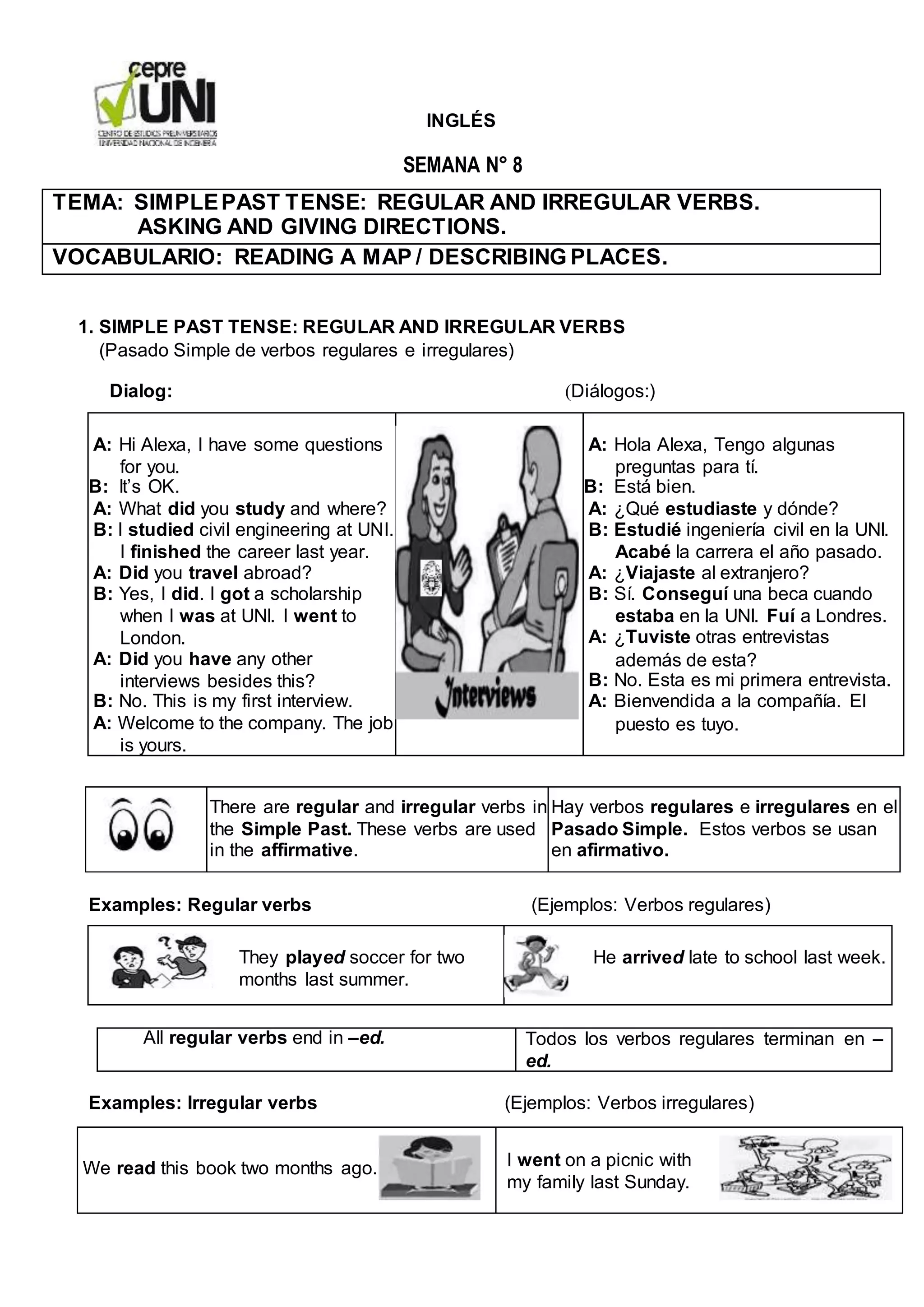 Simple past tense | DOCX