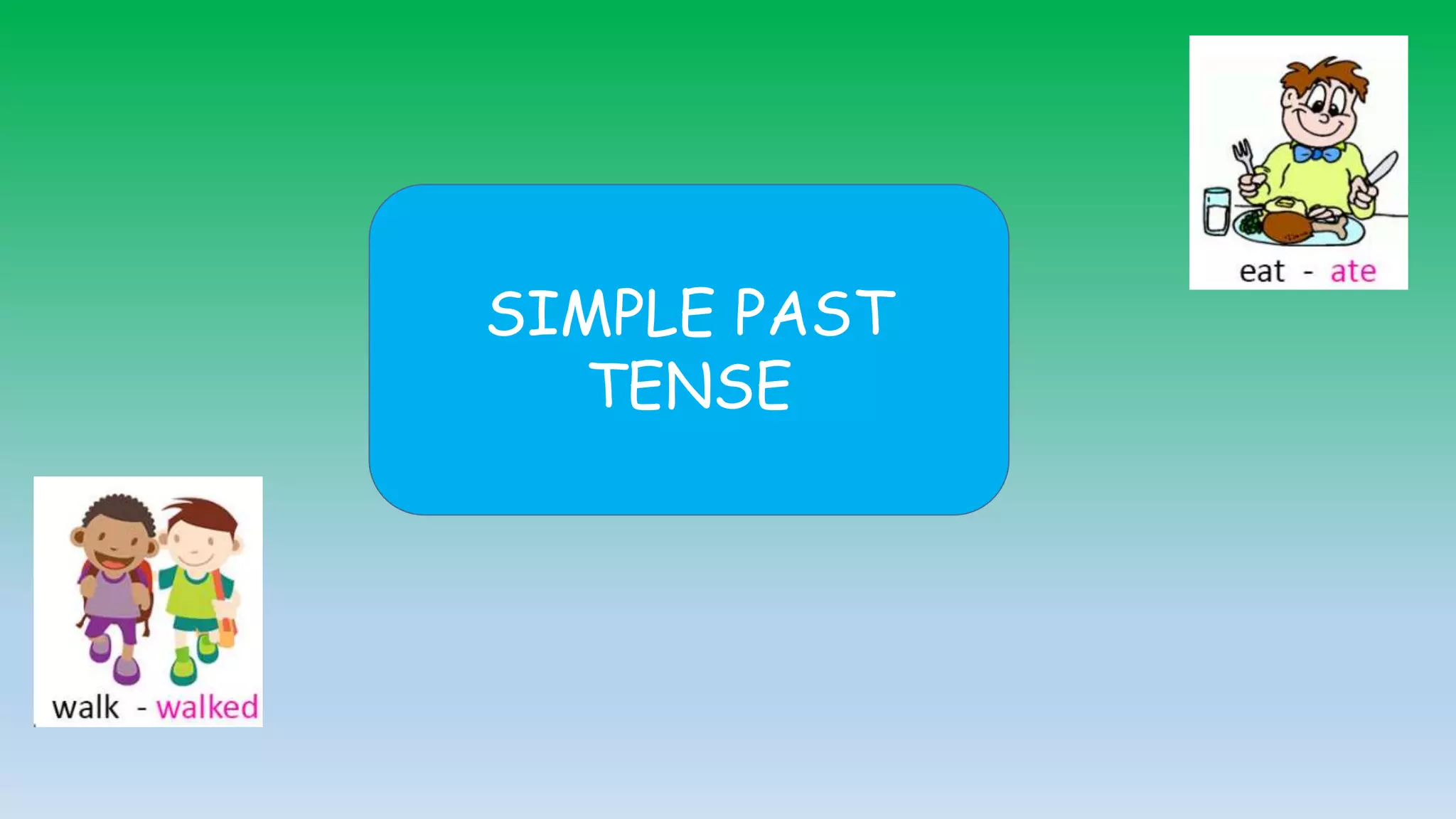 Simple past tense Affirmative and Negative Form | PPT