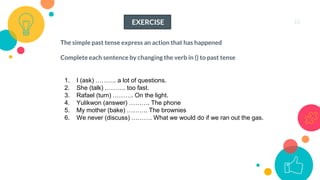 Simple past tense | PPTX